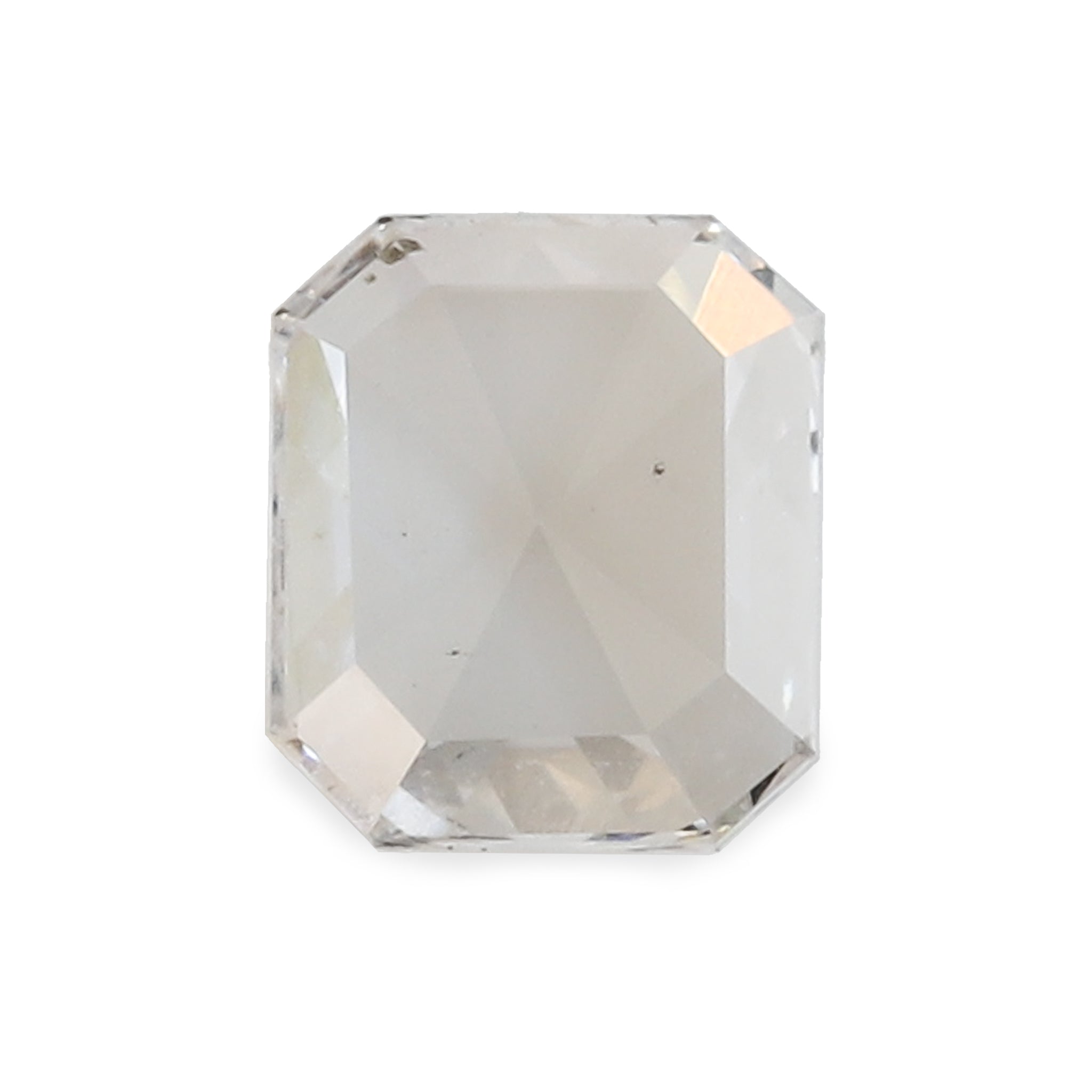 Ethical, Custom Ring-0.55 ct Silver Mist Rectangular Cut Corner Rose ...