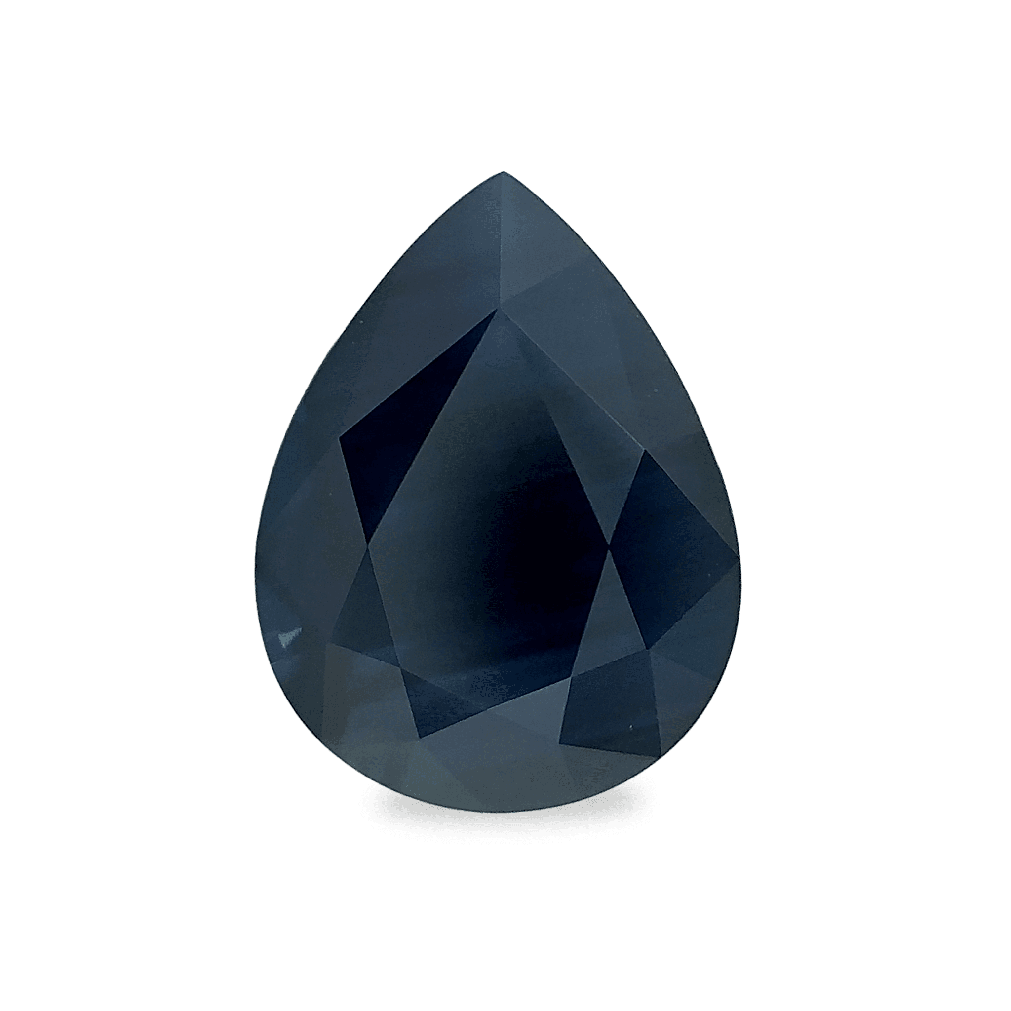 Ethical, Custom Ring-1.26 ct Midnight Blue Pear Mixed Cut AKARA ...
