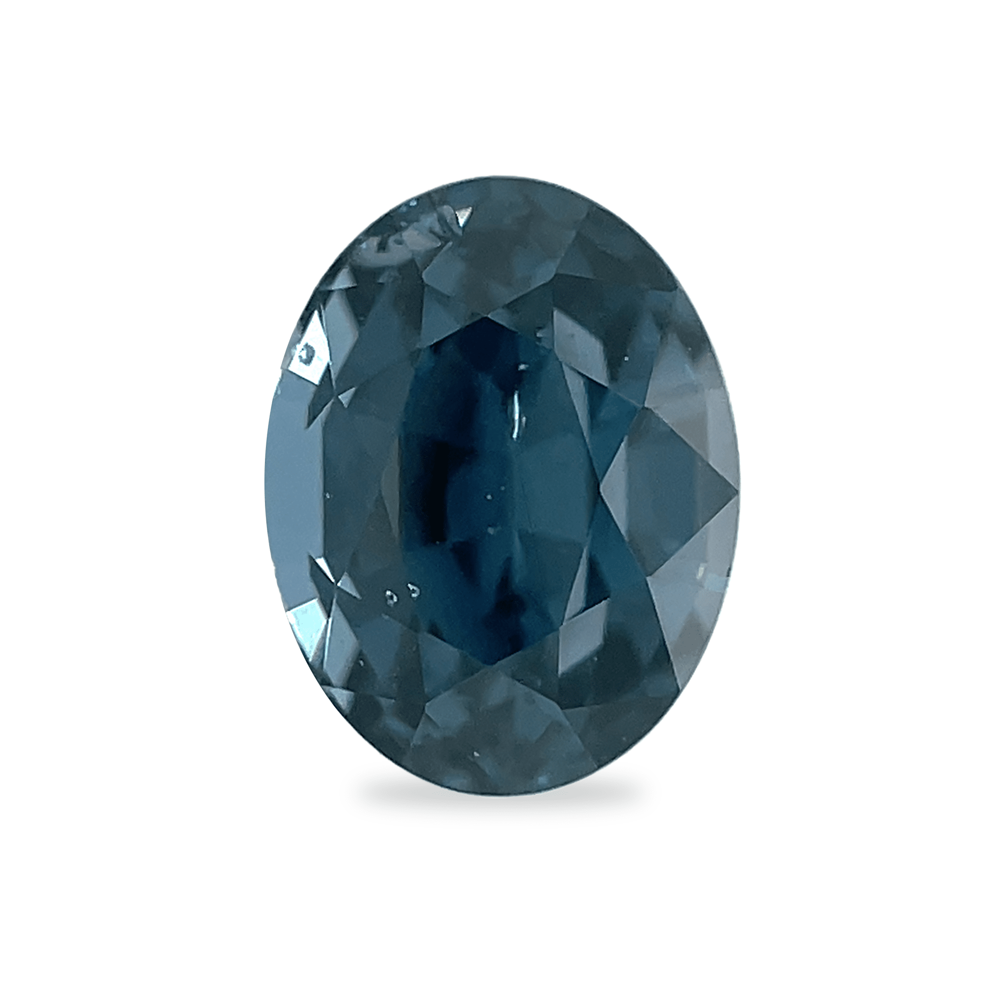 2.17 ct Deep Navy Blue Oval Mixed Cut AKARA Sri Lanka Spinel