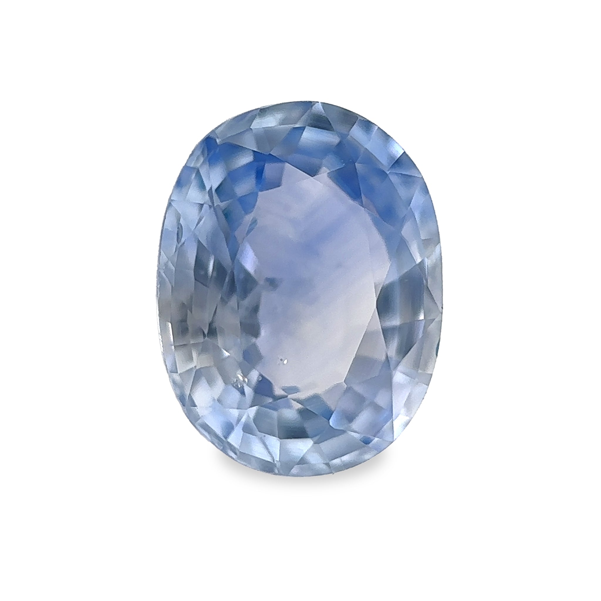 Ethical, Custom Ring-2.57 ct Periwinkle Oval Mixed Cut Mined Sapphire ...