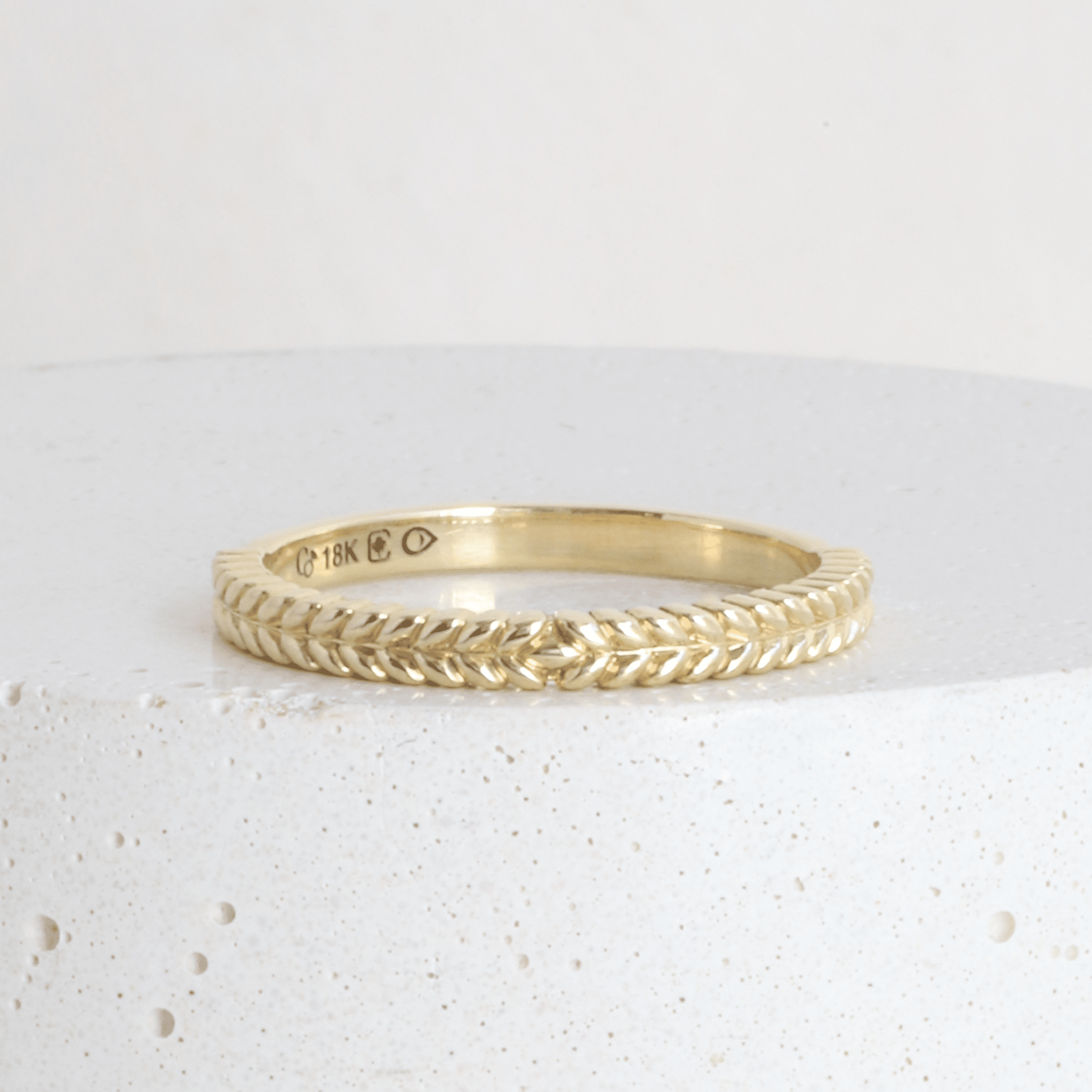 Ethical, Custom Ring-Ceres Petite Band in Yellow | Toronto, Canada ...
