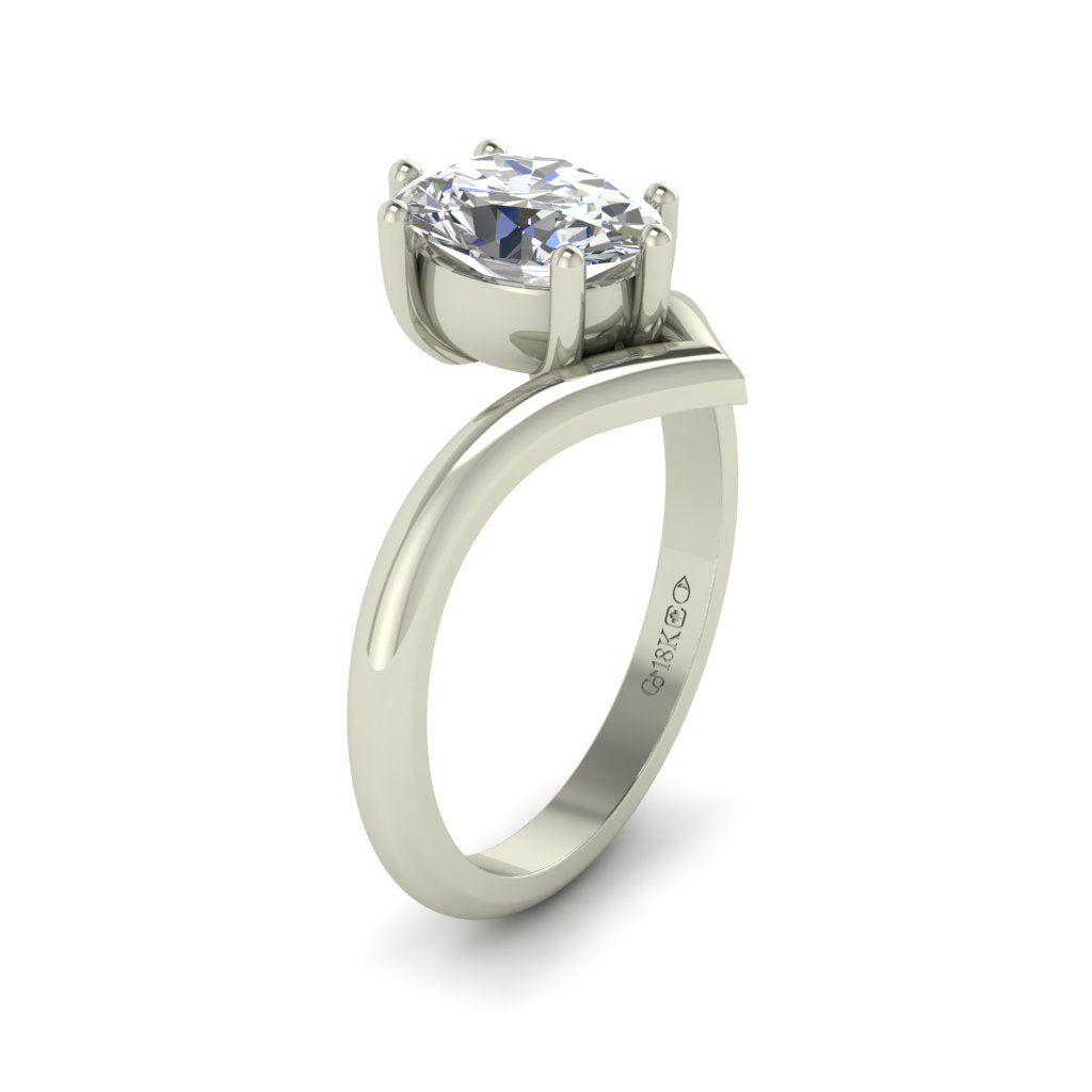 Oval-Set Valley Ring