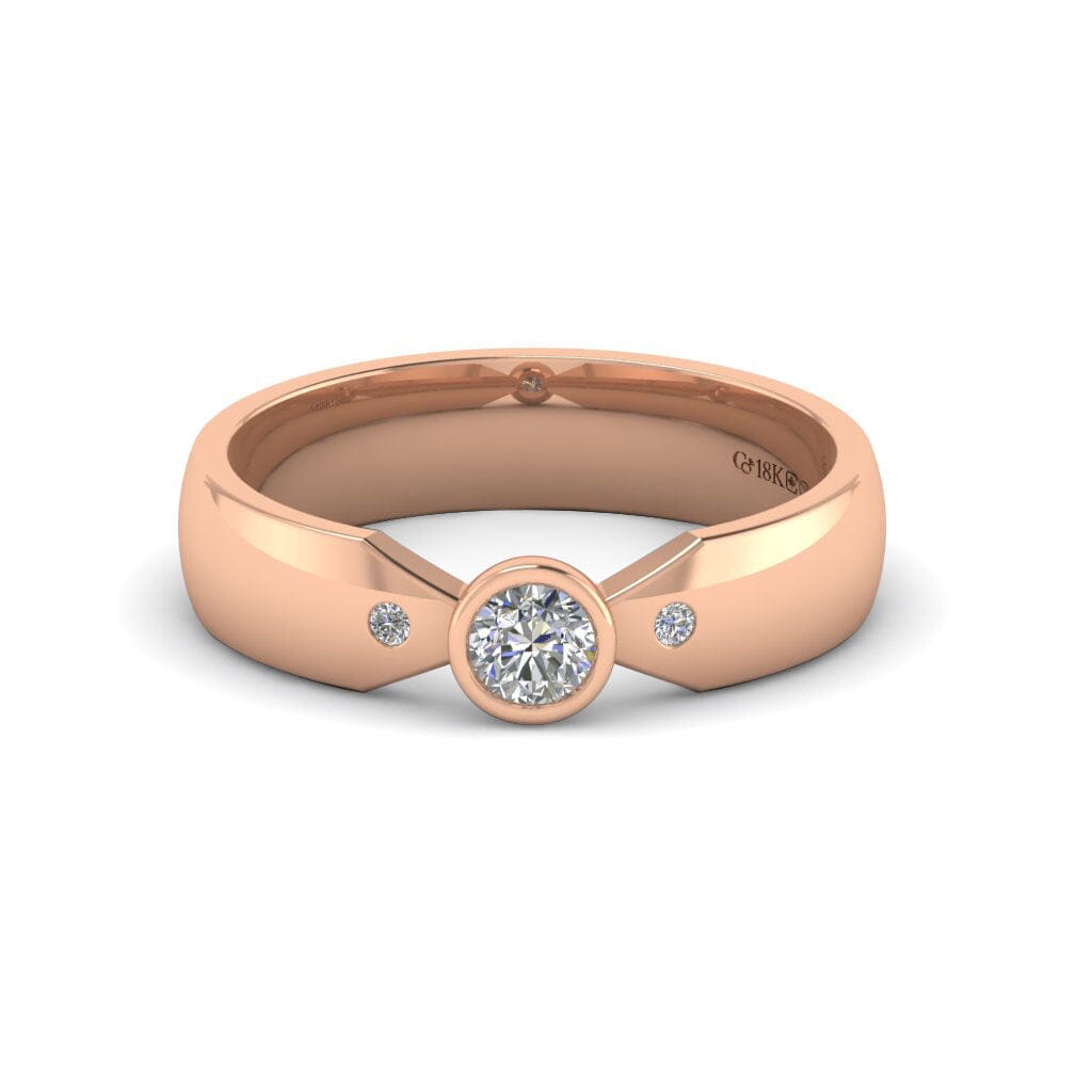 Ethical, Custom Ring-Orion Round Bezel Ring | Toronto, Canada | FTJCo ...